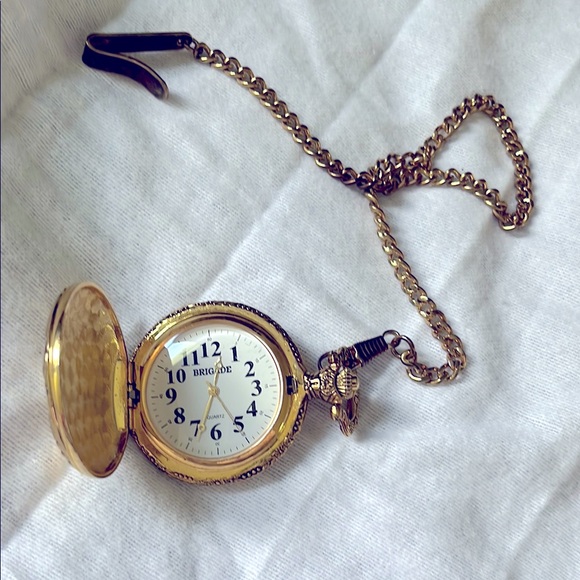 Accessories | Vintage Brigade Gold Pocket Watch | Poshmark